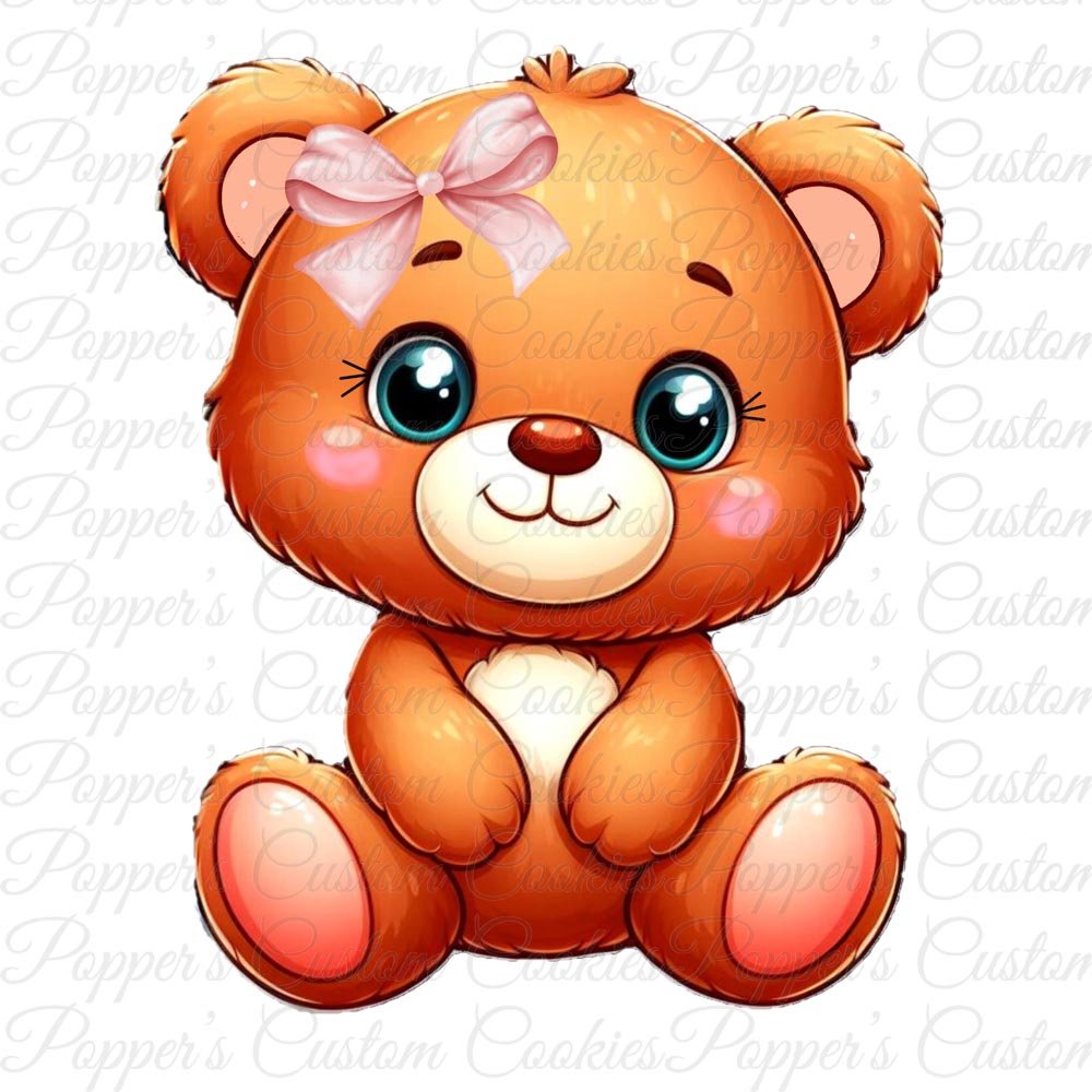 Bear, Pink Bow – The Design Studio for Kelly Cookie Co.