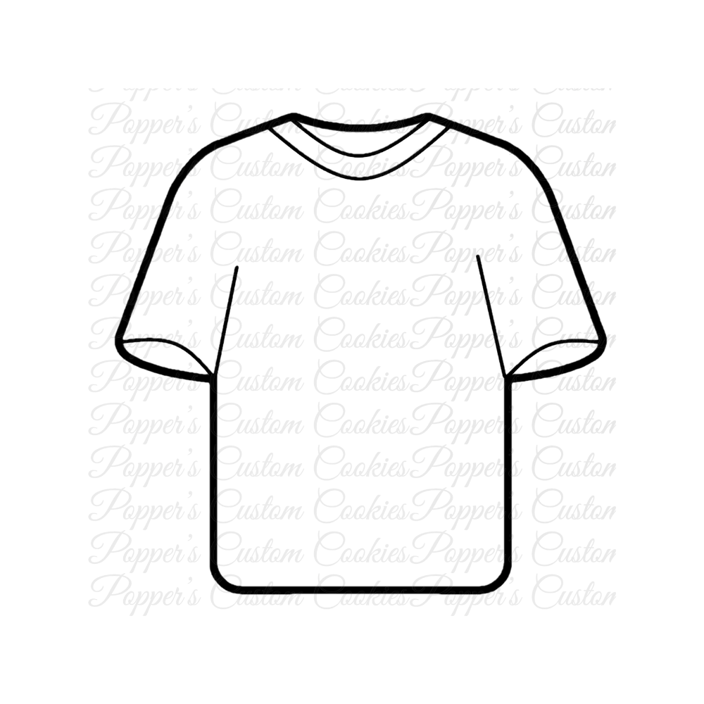 T-Shirt, DYO Template, Outlined – The Design Studio for Kelly Cookie Co.