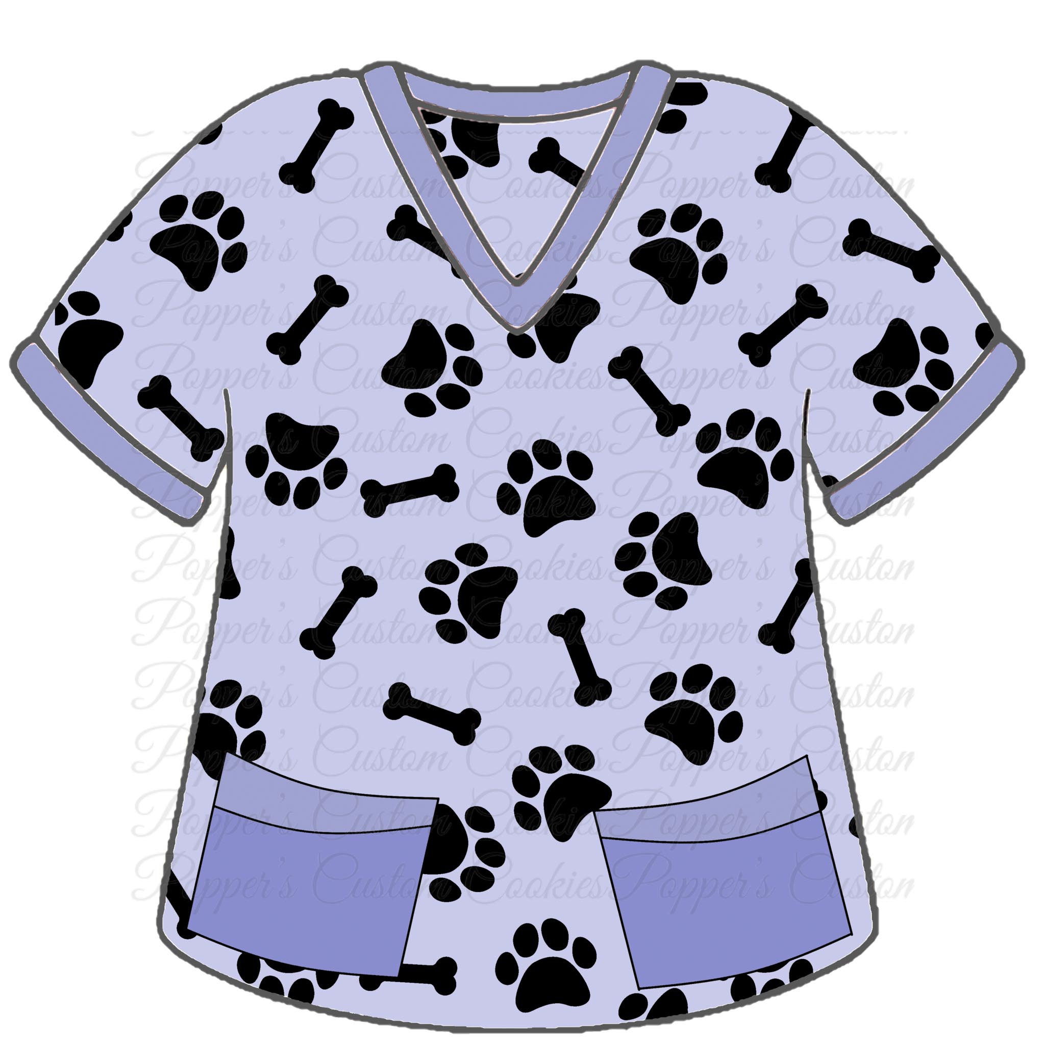 Scrubs, Veterinarian – The Design Studio for Kelly Cookie Co.