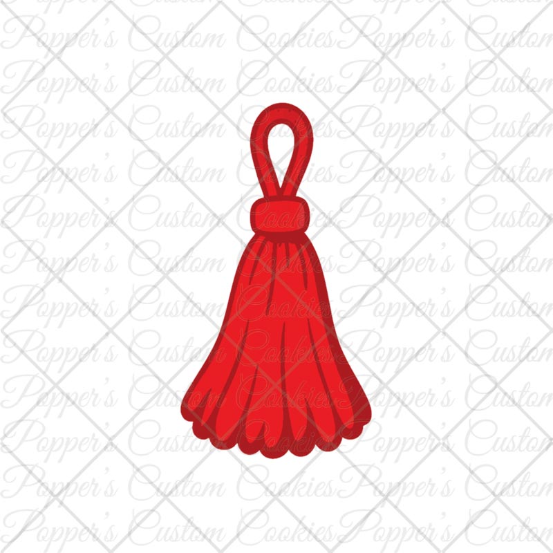Graduation Tassel, Red – The Design Studio for Kelly Cookie Co.