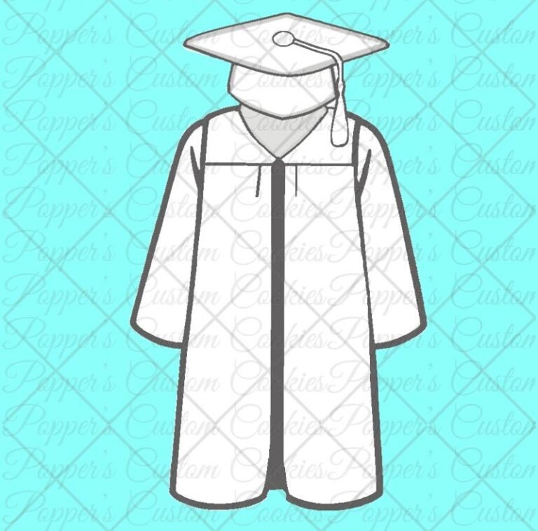 Graduation Cap & Gown Magic Template, No Sash – The Design Studio for ...